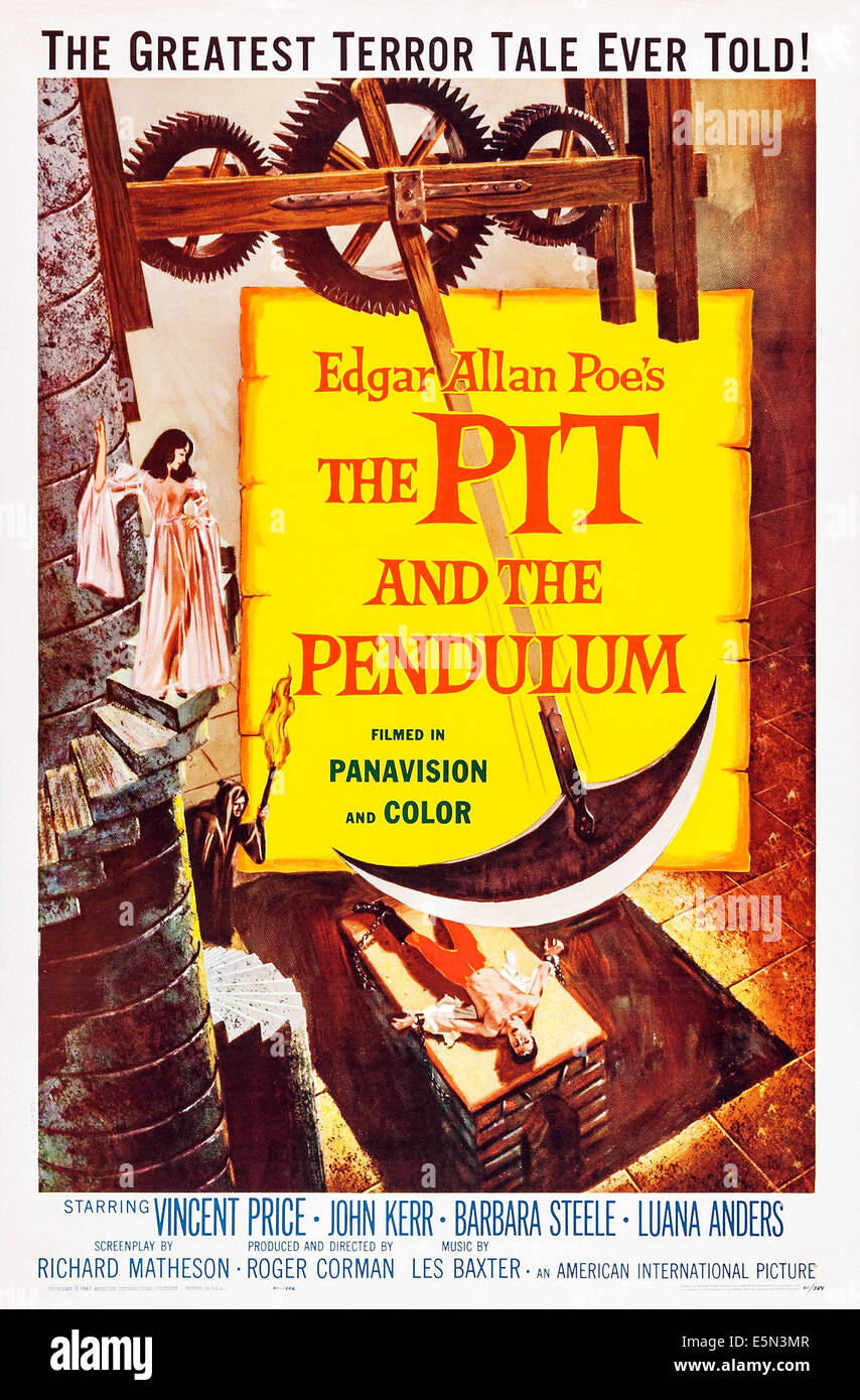 THE PIT AND THE PENDULUM, US poster art, 1961 Stock Photo - Alamy