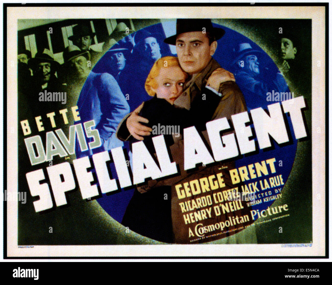 SPECIAL AGENT, from left: Bette Davis, George Brent, 1935 Stock Photo ...