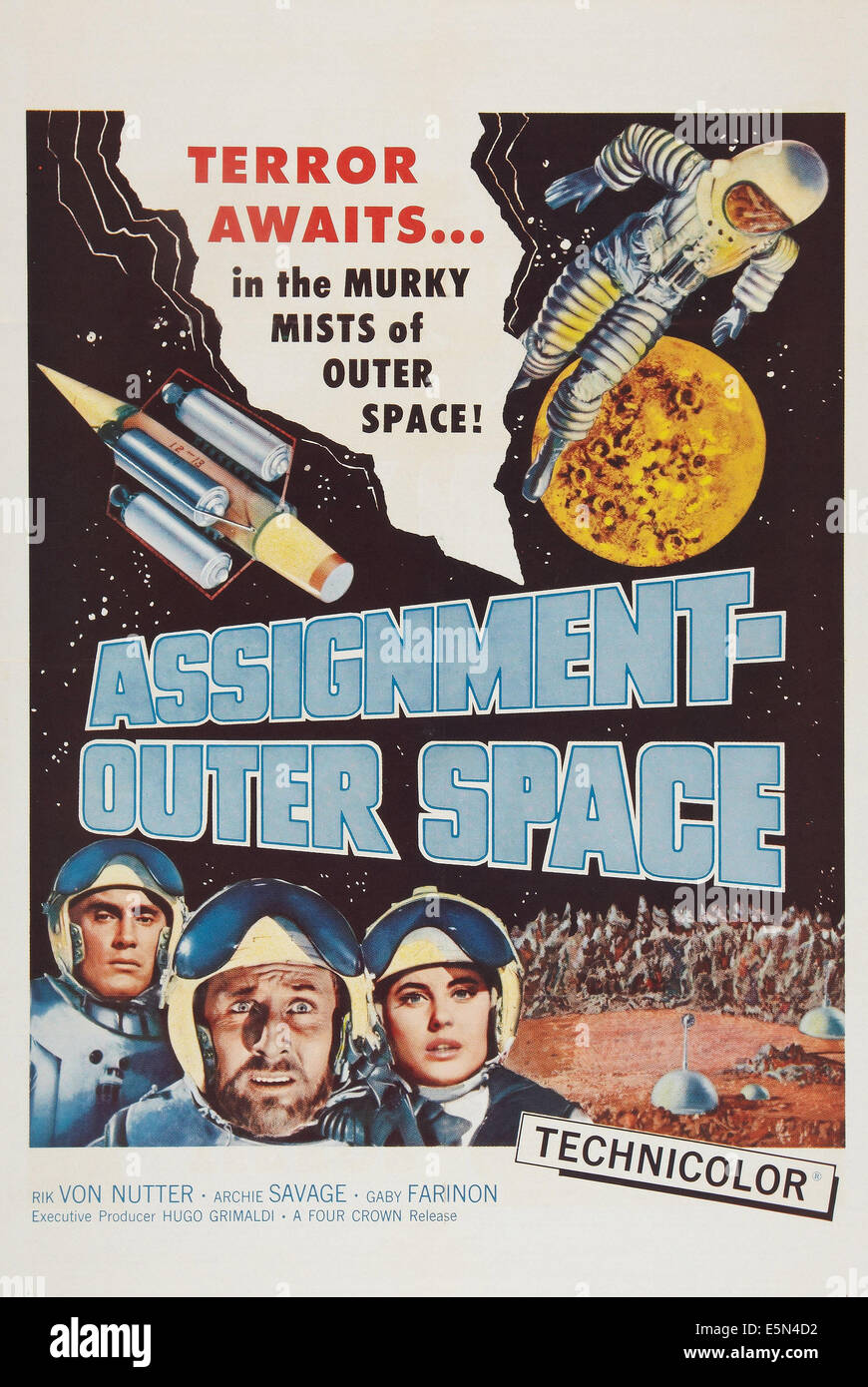 SPACE MEN, (aka ASSIGNMENT OUTER SPACE), (poster art), 1960 Stock Photo ...