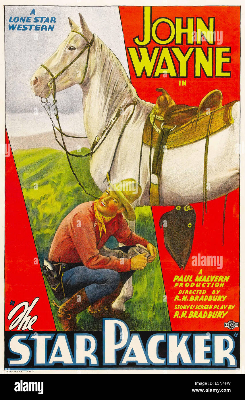 THE STAR PACKER, John Wayne, 1934 Stock Photo - Alamy