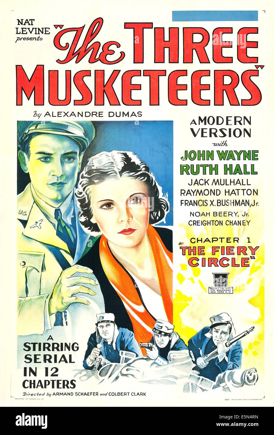 THE THREE MUSKETEERS, US poster art, top from left: John Wayne, Ruth ...