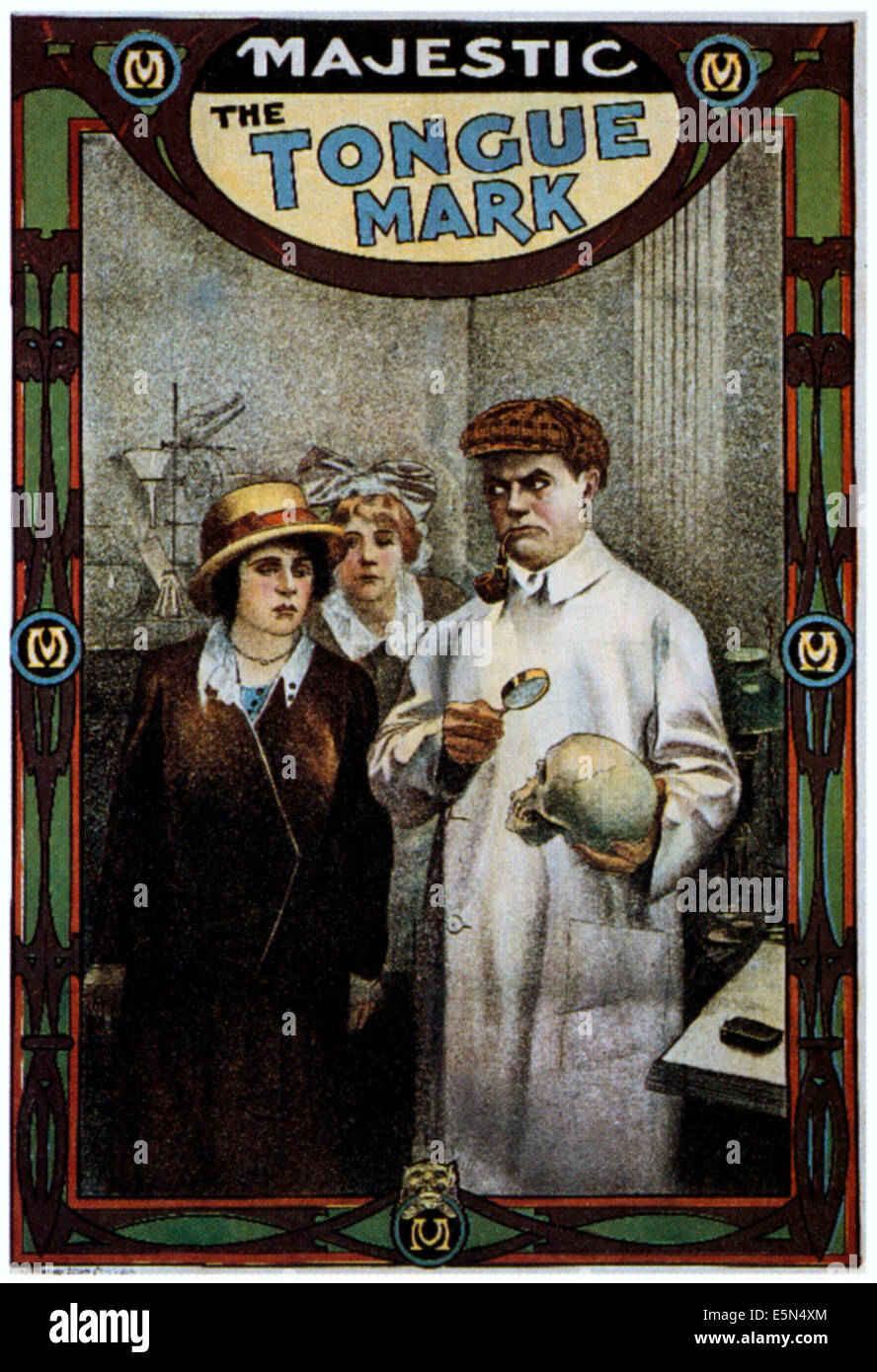 THE TONGUE MARK, right: Fred Mace, 1913 Stock Photo - Alamy