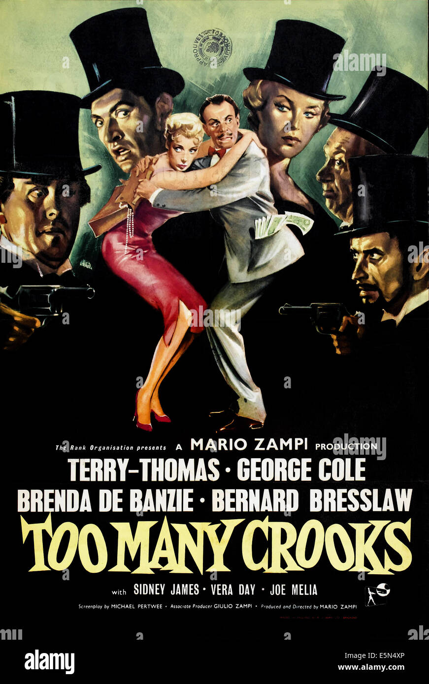 TOO MANY CROOKS, center from left: Brenda De Banzie, Terry-Thomas, 1959 ...