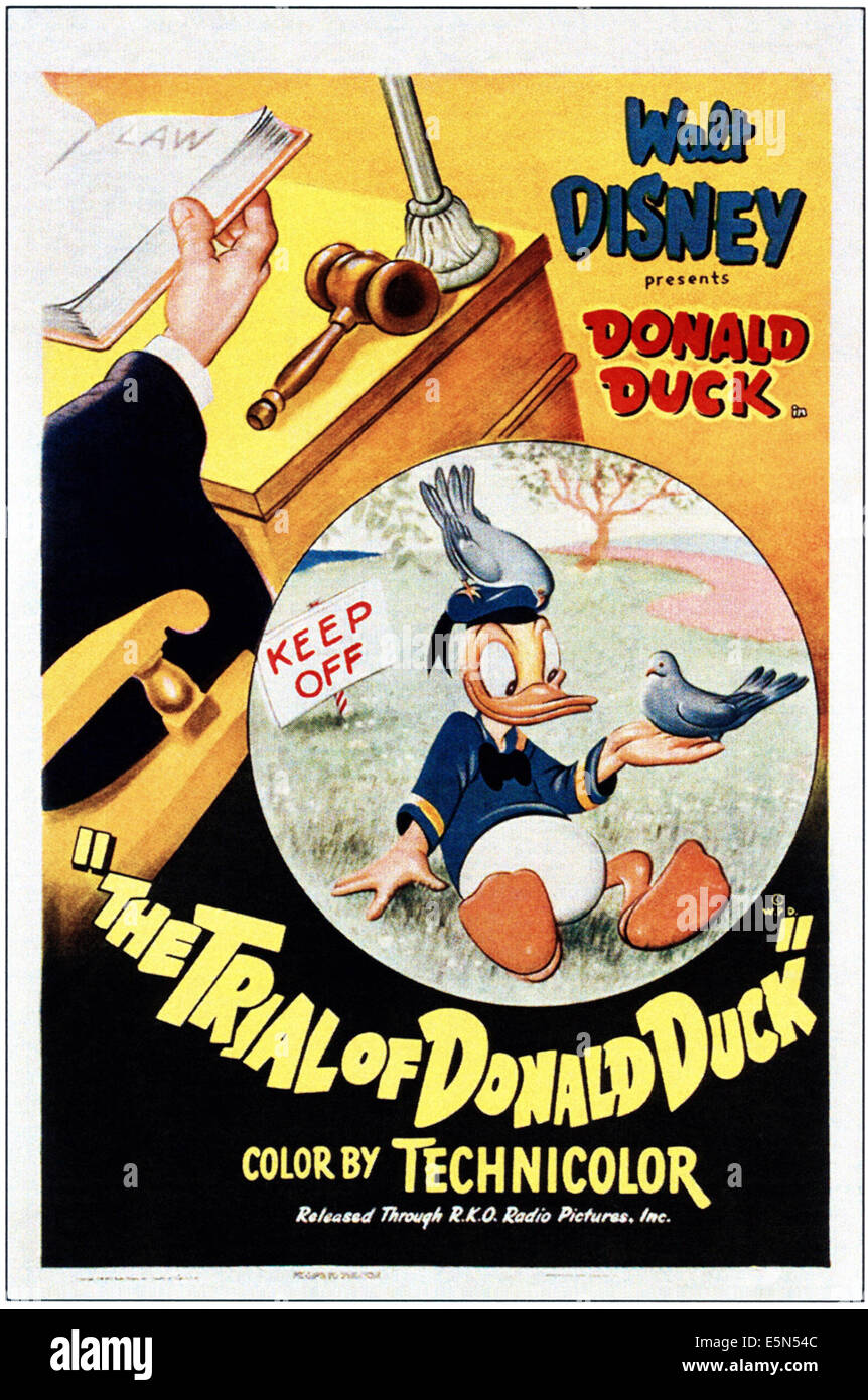 THE TRIAL OF DONALD DUCK, bottom: Donald Duck, 1948 Stock Photo - Alamy