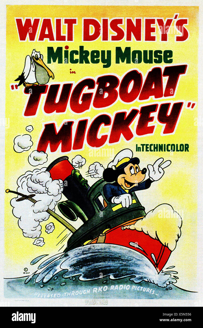 TUGBOAT MICKEY, bottom: Mickey Mouse, 1940 Stock Photo - Alamy