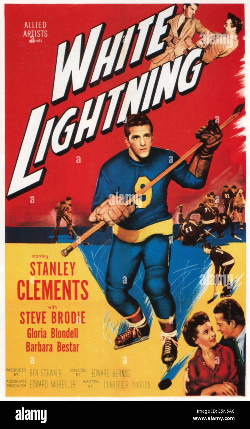 WHITE LIGHTNING, center: Stanley Clements, 1953 Stock Photo - Alamy
