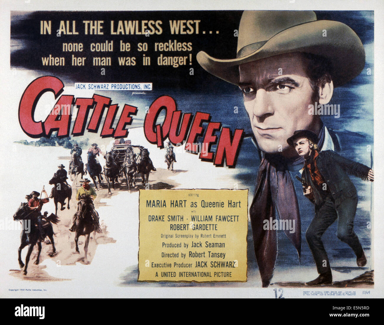 CATTLE QUEEN, Maria Hart (right), 1951 Stock Photo - Alamy