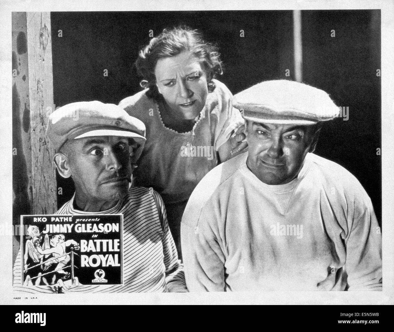 BATTLE ROYAL, front from left: James Gleason, Harry Gribbon, 1932 Stock ...