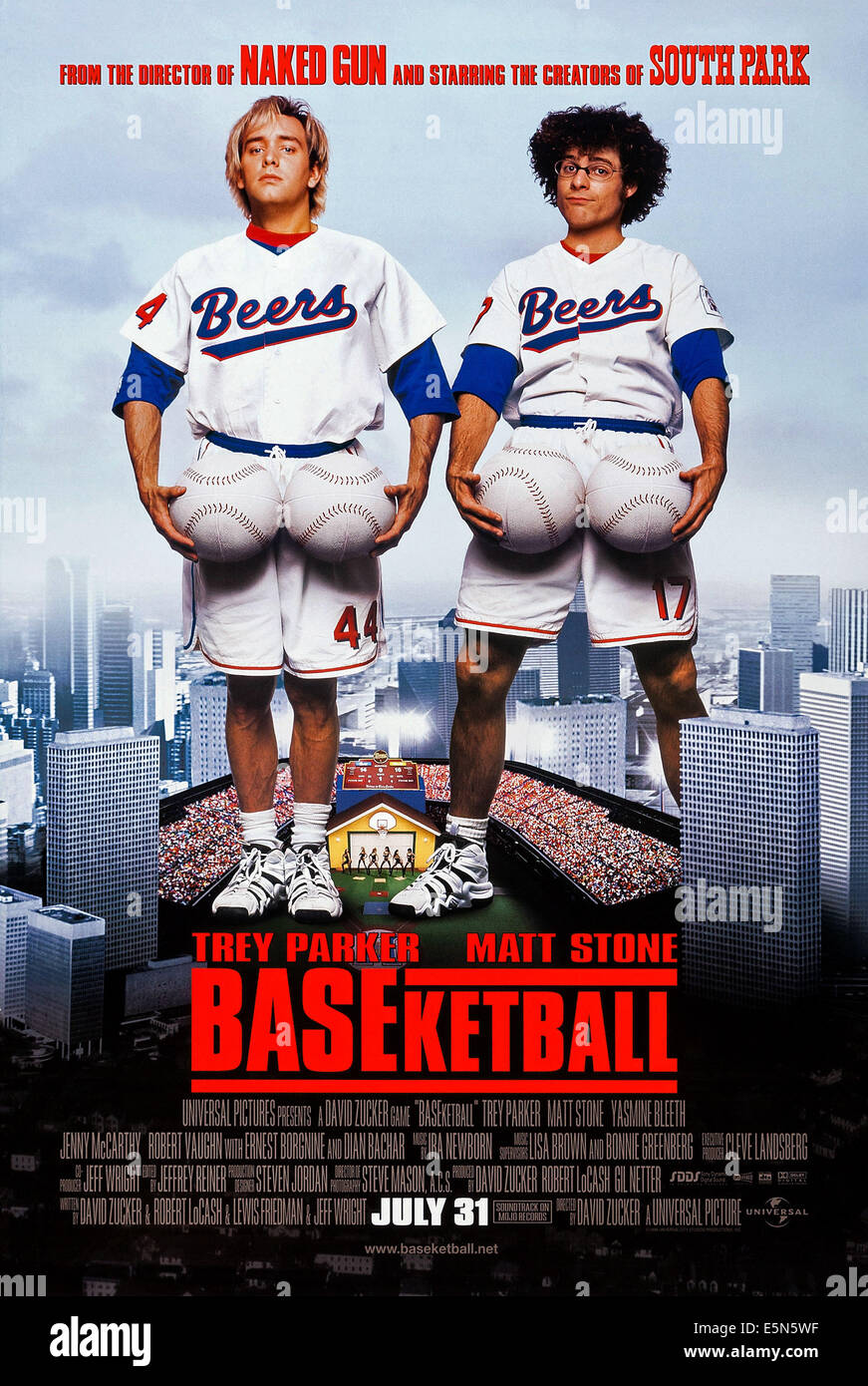 BASEKETBALL, US poster art, from left: Trey Parker, Matt Stone, 1998 ...