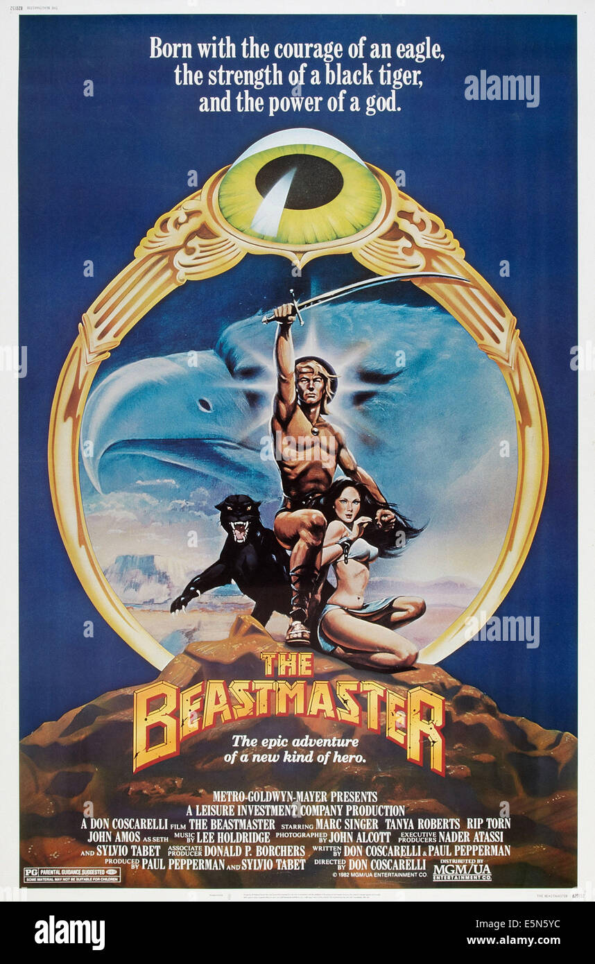 Movie poster beastmaster 1982 hi-res stock photography and images - Alamy