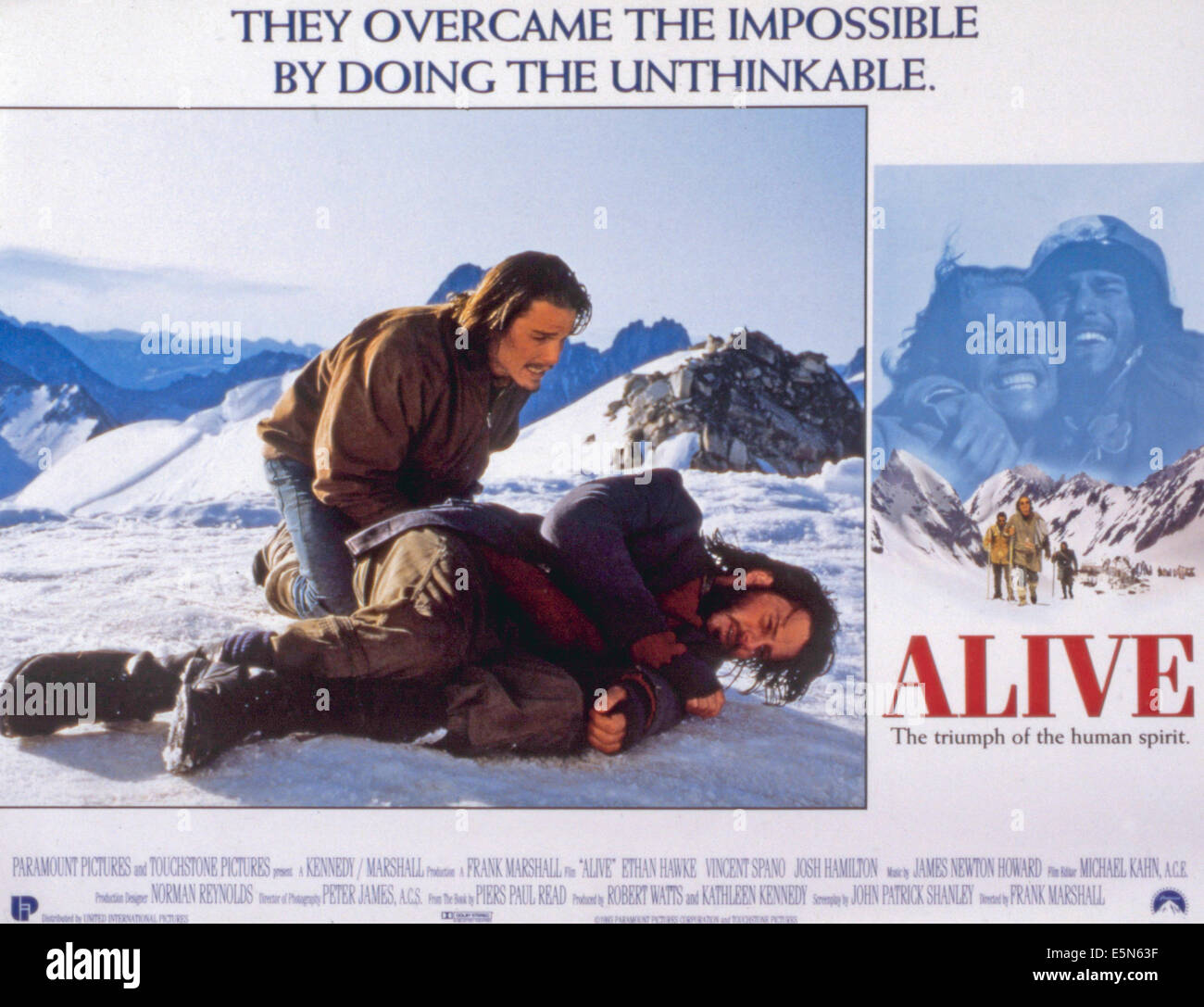ALIVE, Ethan Hawke, Josh Hamilton, 1993. © Buena Vista Pictures ...