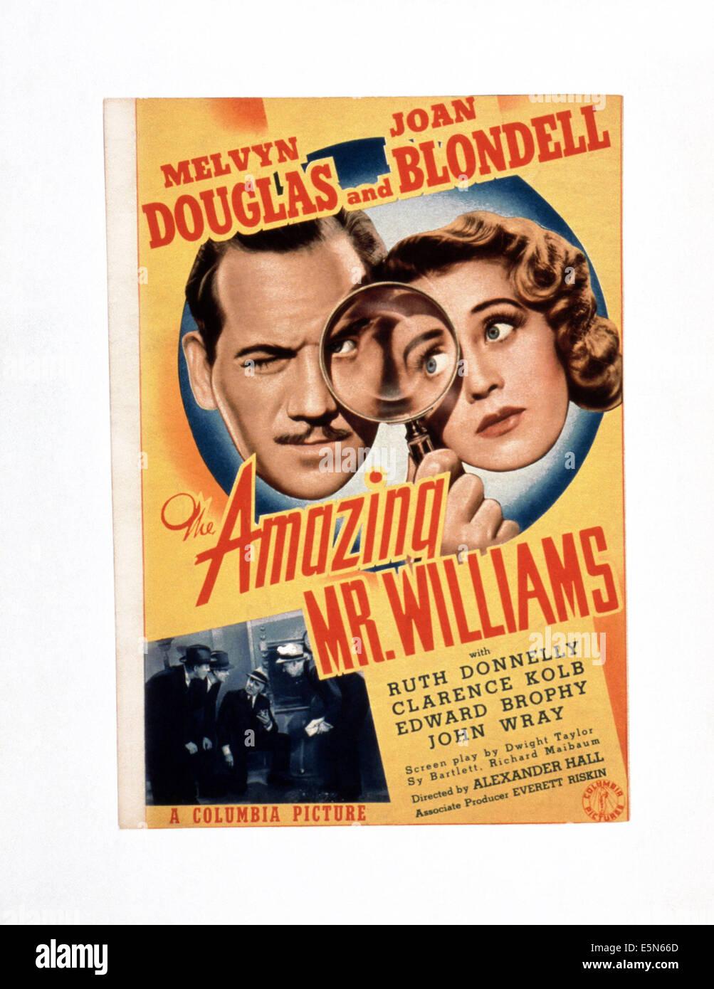 THE AMAZING MR.WILLIAMS, from left: Melvyn Douglas, Joan Blondell, 1939 ...