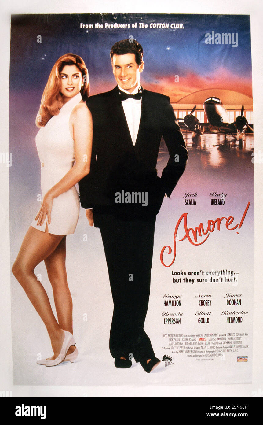 AMORE!, poster, from left: Kathy Ireland, Jack Scalia, 1993. ©PM ...