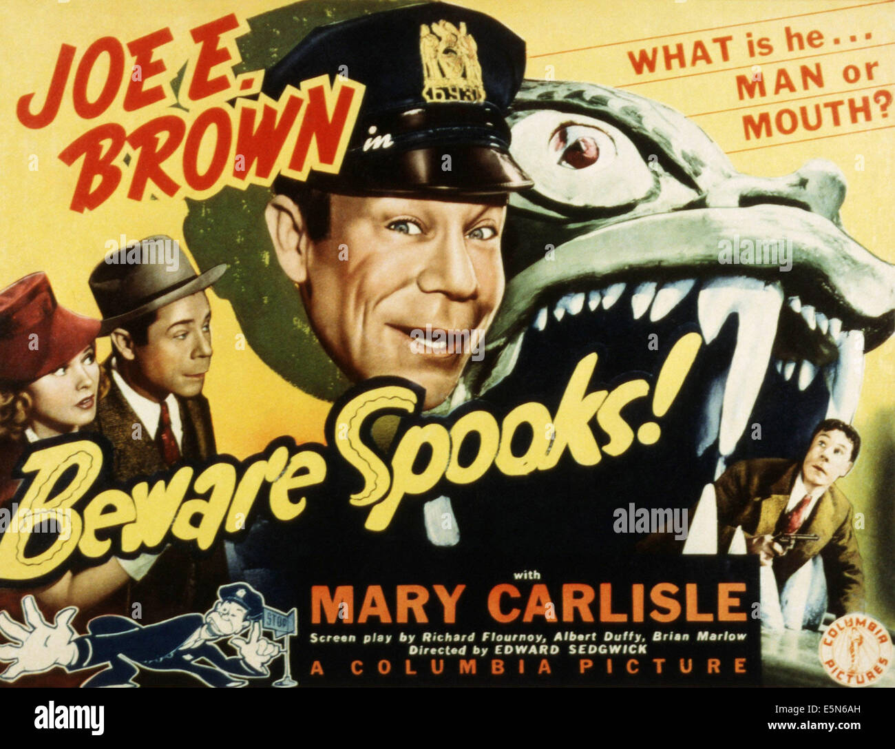 BEWARE SPOOKS!, Joe E. Brown, Mary Carlisle, 1939 Stock Photo - Alamy
