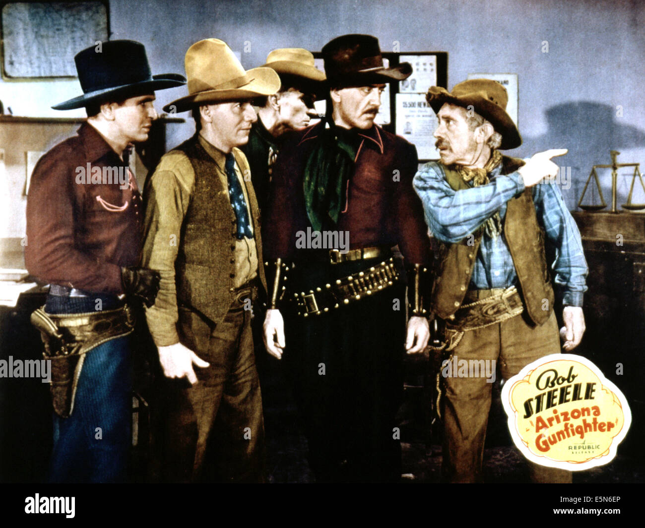 ARIZONA GUNFIGHTER, Bob Steele, Steve Clark, Ted Adams, Ernie Adams ...