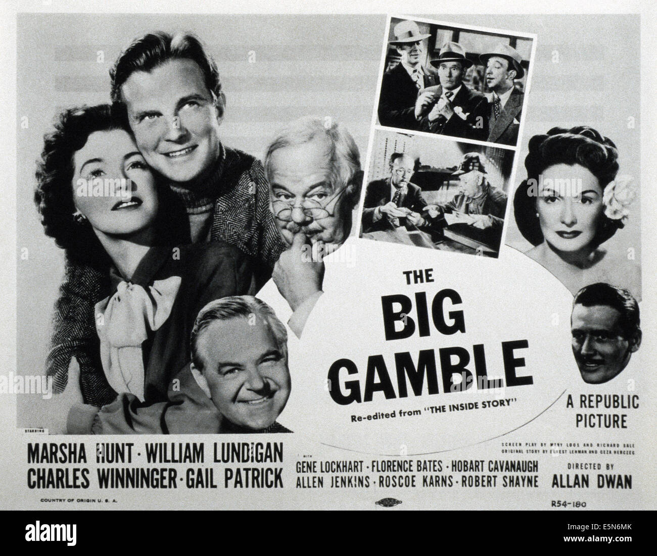 THE BIG GAMBLE, (aka THE INSIDE STORY), from left: Marsha Hunt, William ...