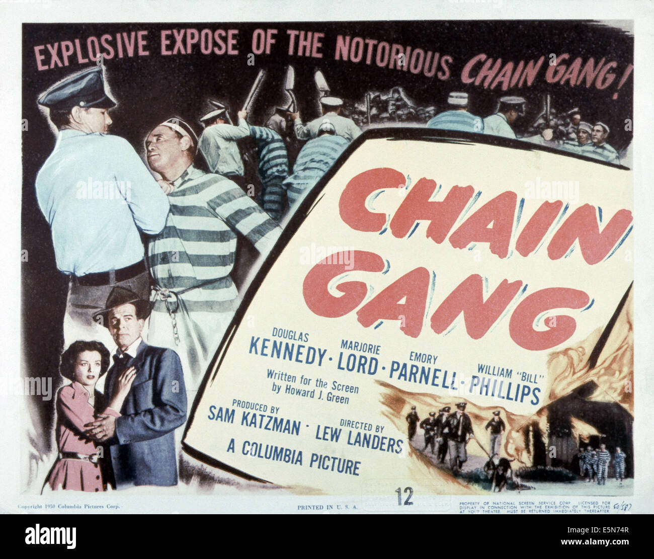 CHAIN GANG, bottom from left: Marjorie Lord, Douglas Kennedy, 1950 ...