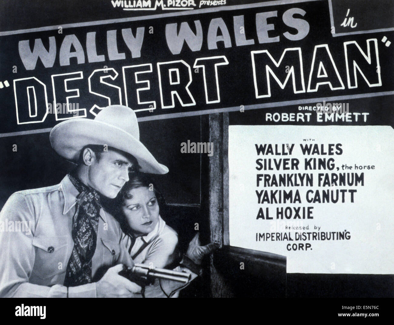 THE DESERT MAN, l-r: Wally Wales (aka Hal Taliaferro), Peggy Djarling ...