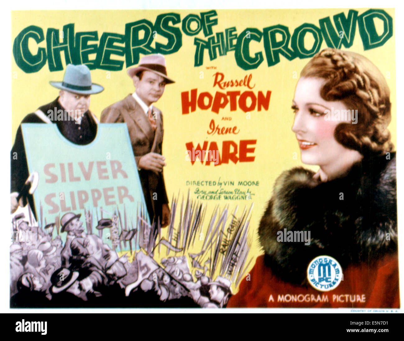 CHEERS OF THE CROWD, Harry Holman, Russell Hopton, Irene Ware, 1935 ...