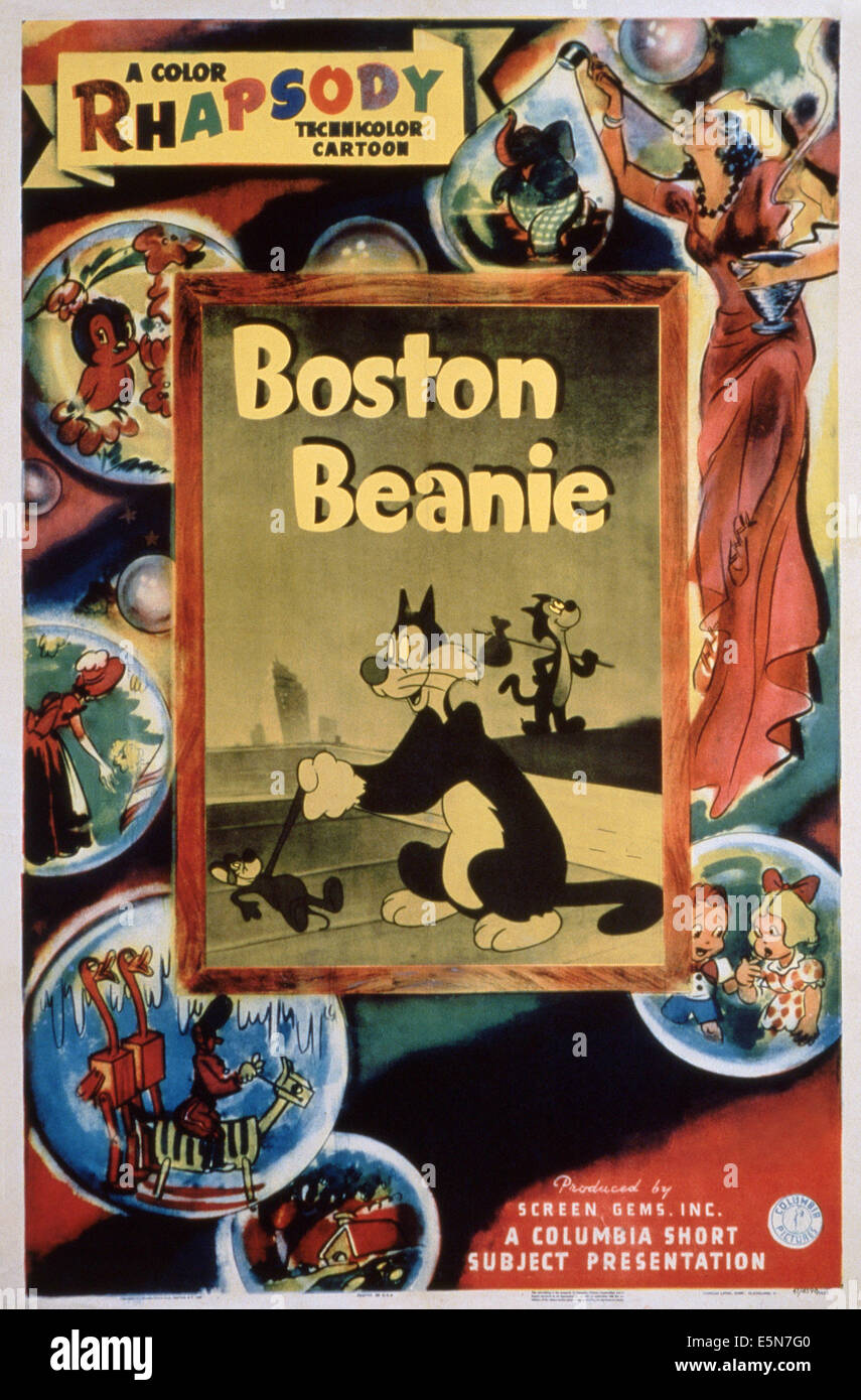 BOSTON BEANIE, poster, 1947 Stock Photo - Alamy