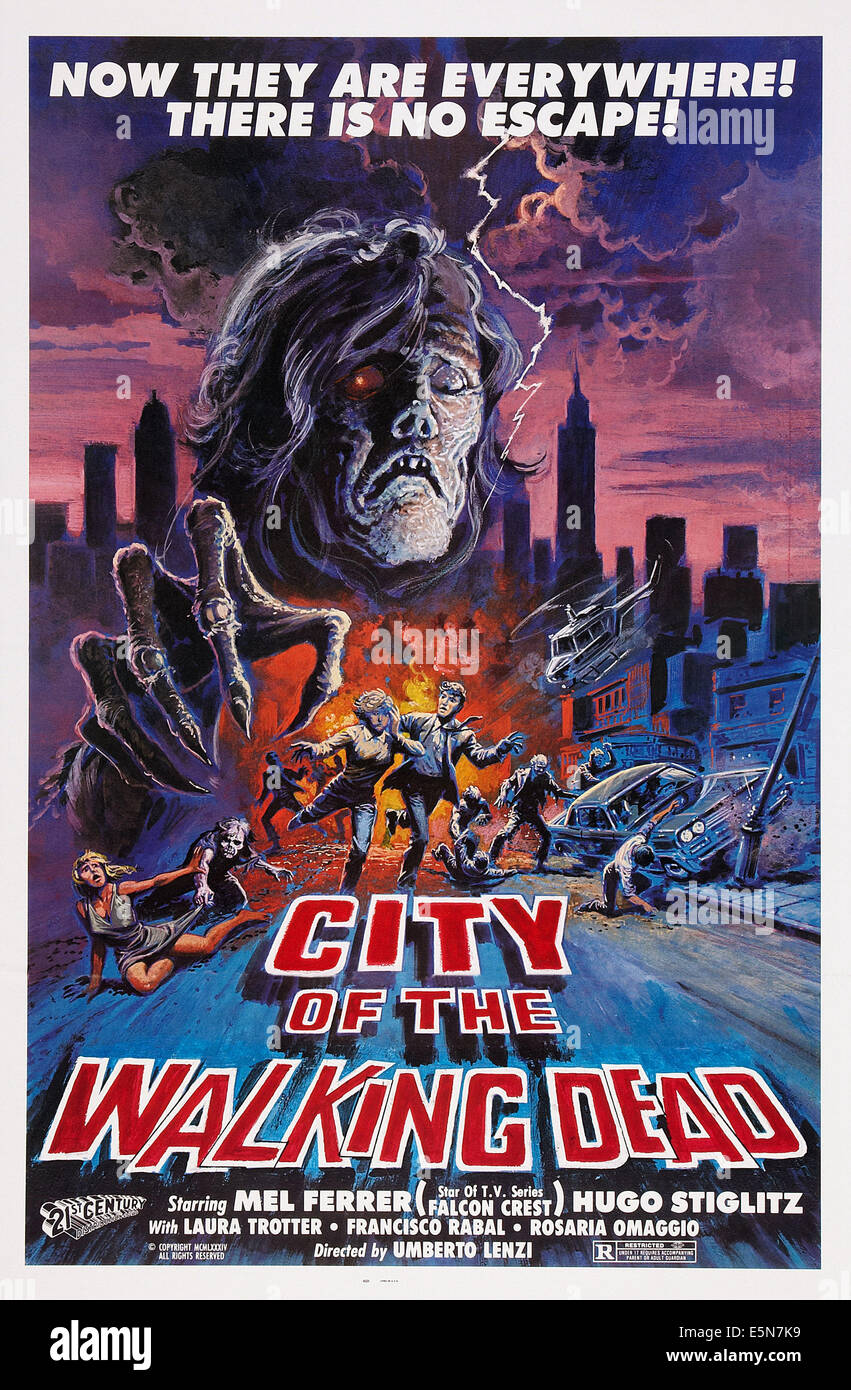 City walking dead us poster hi-res stock photography and images - Alamy