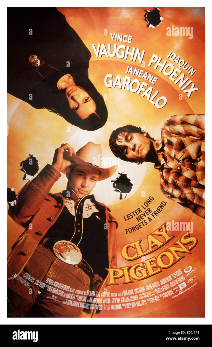 CLAY PIGEONS, from left: Janeane Garofalo, Vince Vaughn (cowboy hat ...