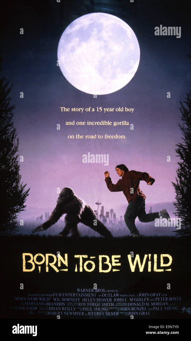 BORN TO BE WILD, U.S. poster, Wil Horneff, 1995. ©Warner Bros./courtesy ...
