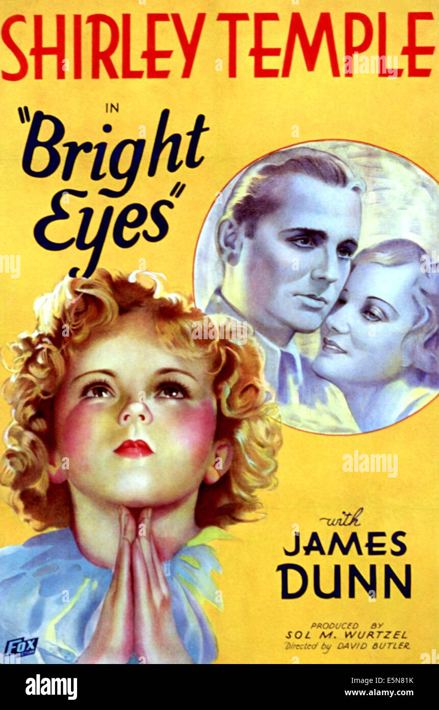 BRIGHT EYES, Shirley Temple, James Dunn, Judith Allen, 1934 TM and ...