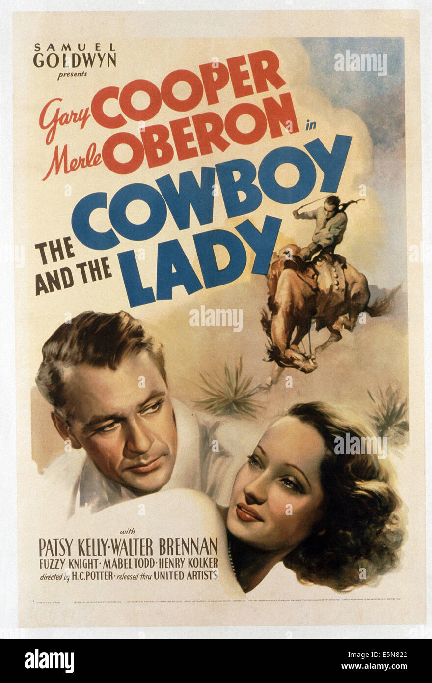 THE COWBOY AND THE LADY, from left: Gary Cooper, Merle Oberon, 1938 ...