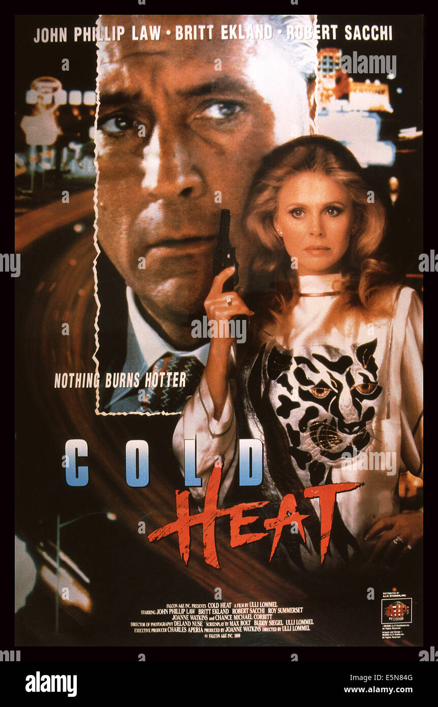 COLD HEAT, U.S. poster, John Phillip Law, Britt Ekland, 1989. ©Falcon ...