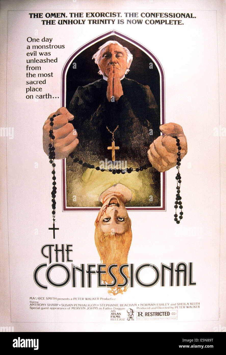 THE CONFESSIONAL, Anthony Sharp (top), 1976 Stock Photo - Alamy