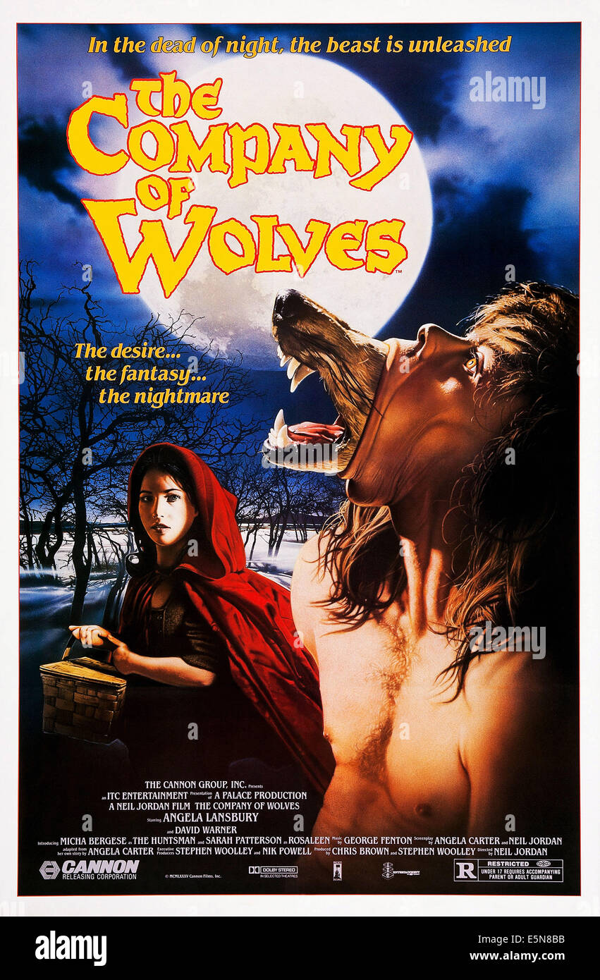 THE COMPANY OF WOLVES, US poster art, Georgia Slowe, 1984, © Cannon ...