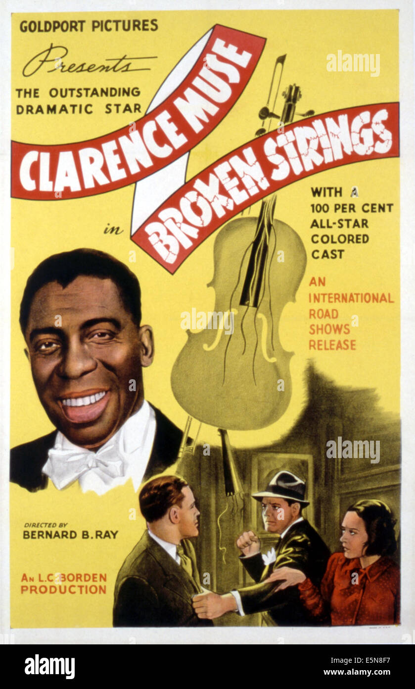 BROKEN STRINGS, Clarence Muse, Sybil Lewis, 1940 Stock Photo - Alamy