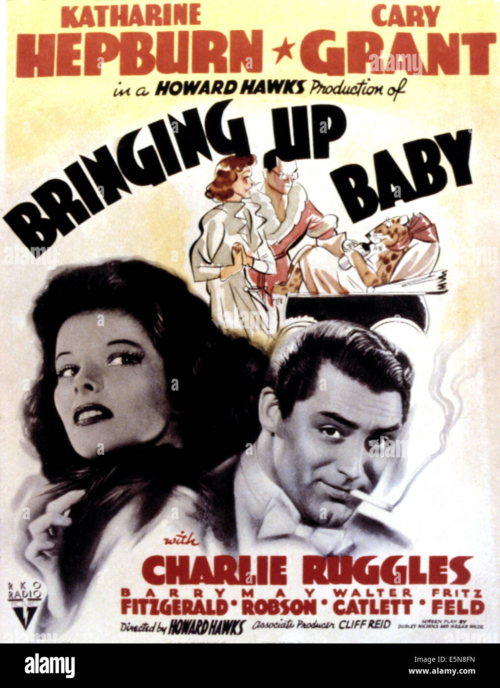 BRINGING UP BABY, Katharine Hepburn, Cary Grant, 1938 Stock Photo - Alamy