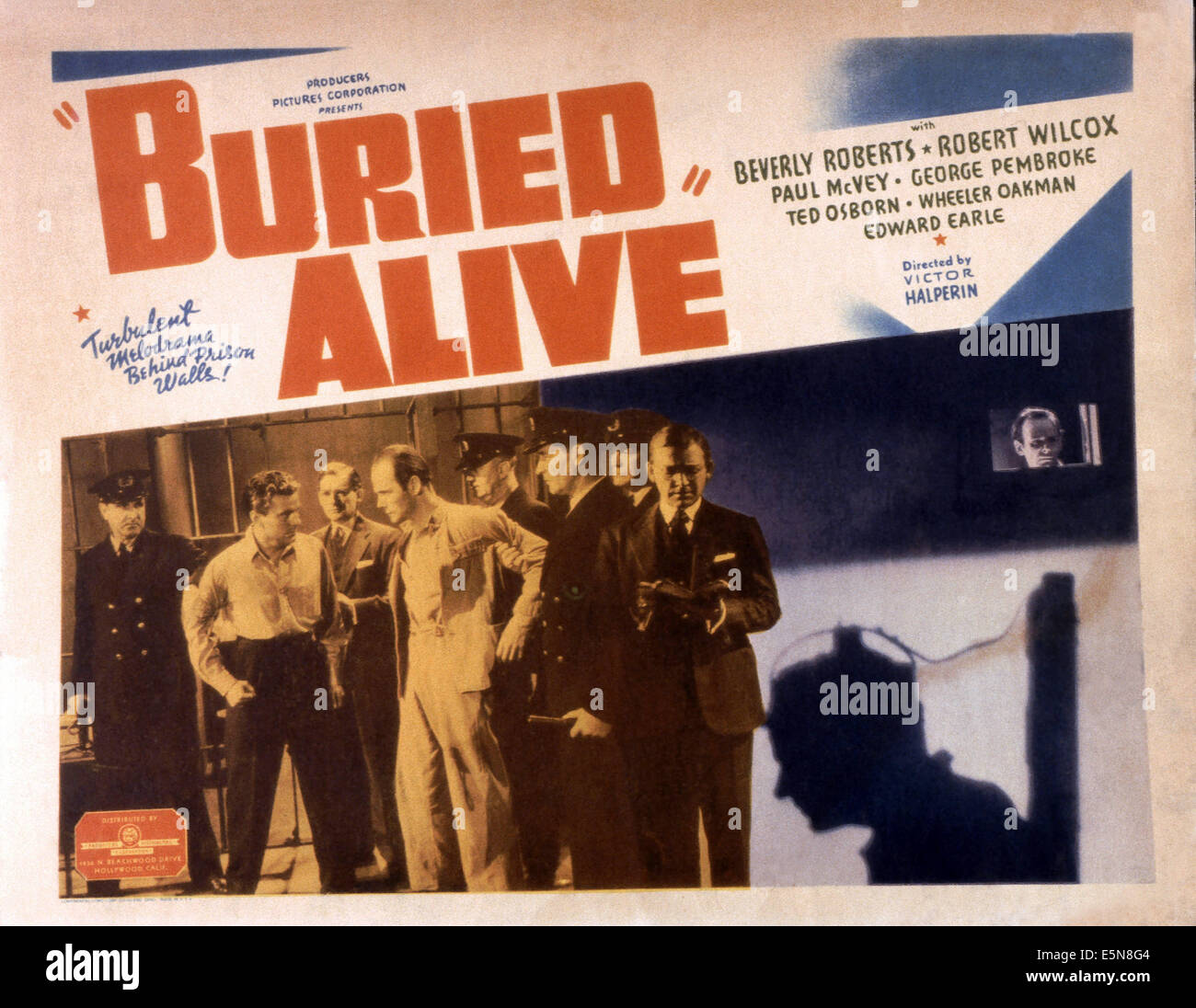 BURIED ALIVE, Robert Wilcox (second from left), 1939 Stock Photo - Alamy