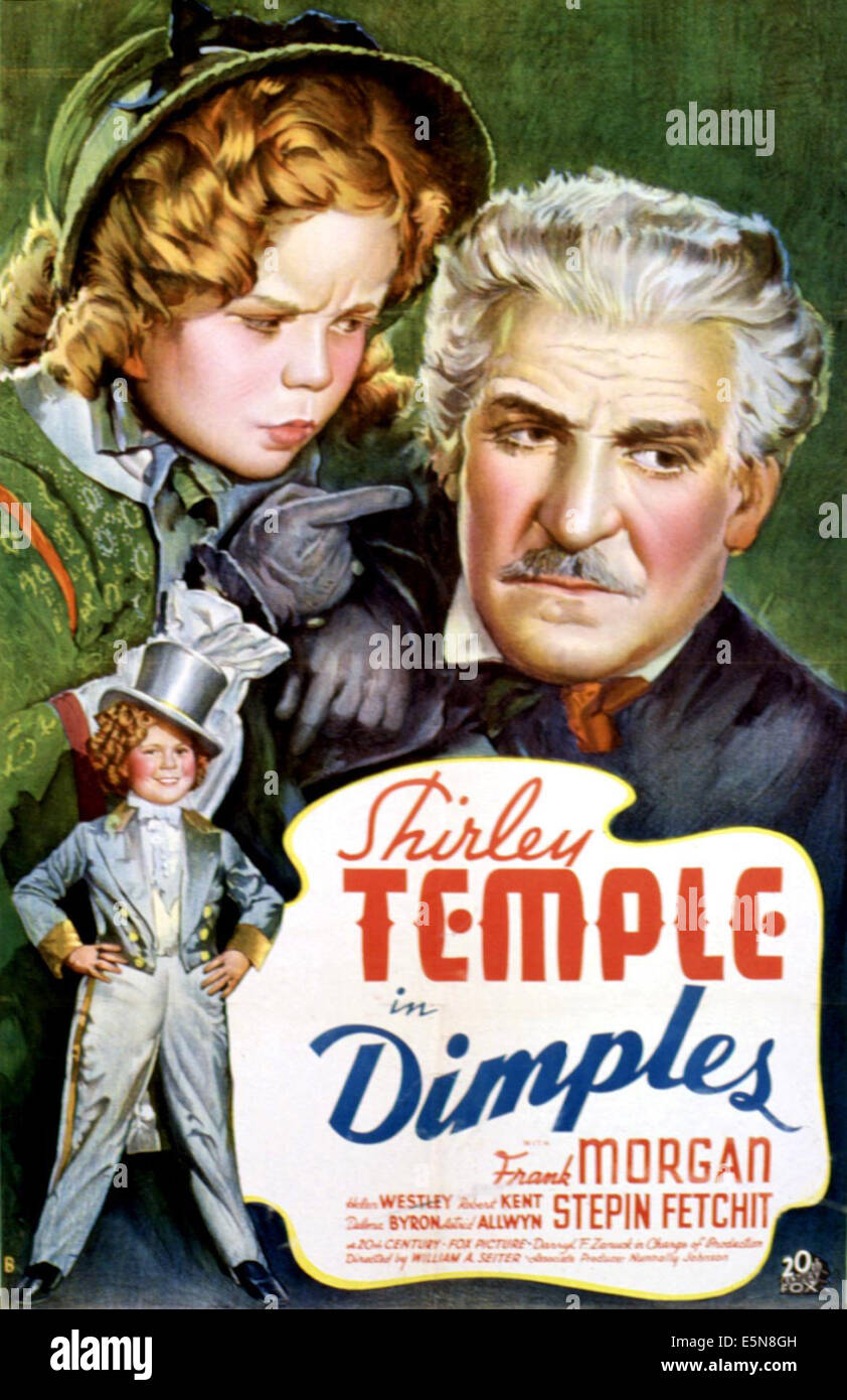 DIMPLES, Shirley Temple, Frank Morgan, 1936, scolding her father" TM ...