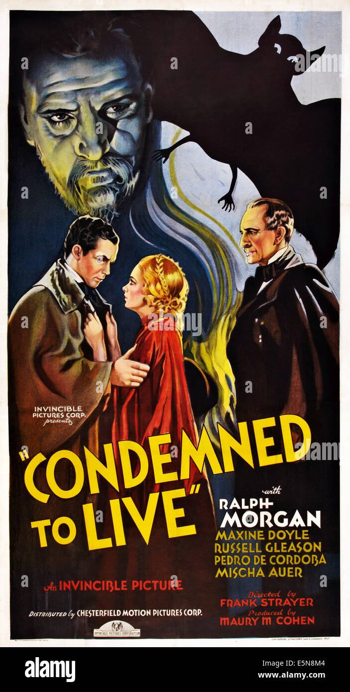 CONDEMNED TO LIVE, top left: Ralph Morgan; middle, from left: Russell ...