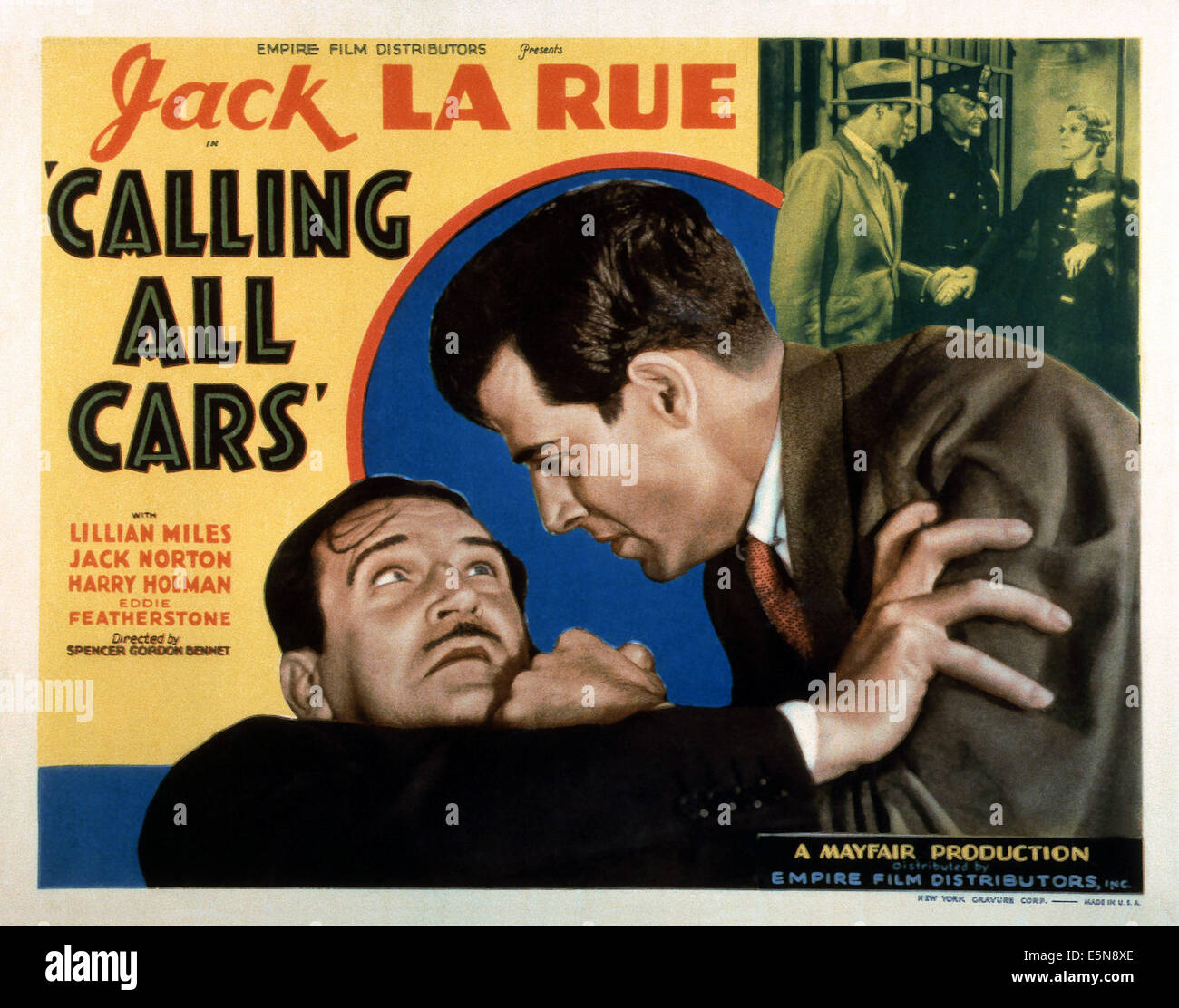 CALLING ALL CARS, from left: Jack Norton, Jack La Rue, 1935 Stock Photo ...