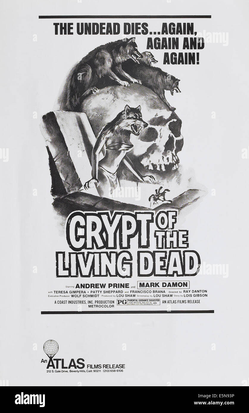 CRYPT OF THE LIVING DEAD, (aka HANNAH, QUEEN OF THE VAMPIRES), US ...