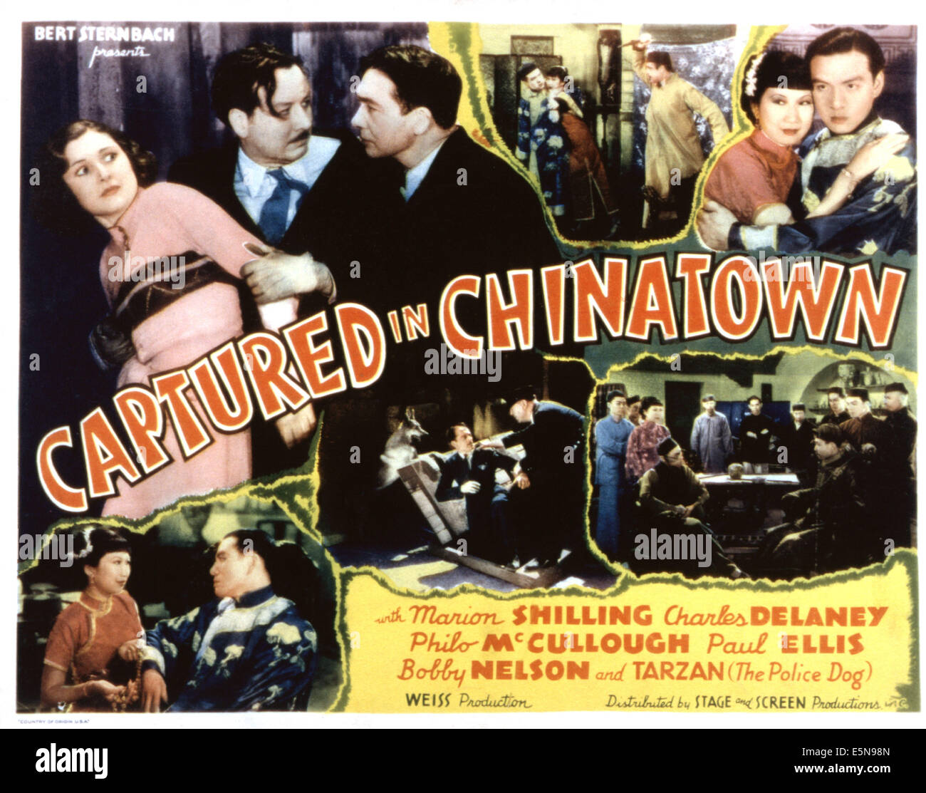 CAPTURED IN CHINATOWN, Marion Shilling, Philo McCullough, Charles ...