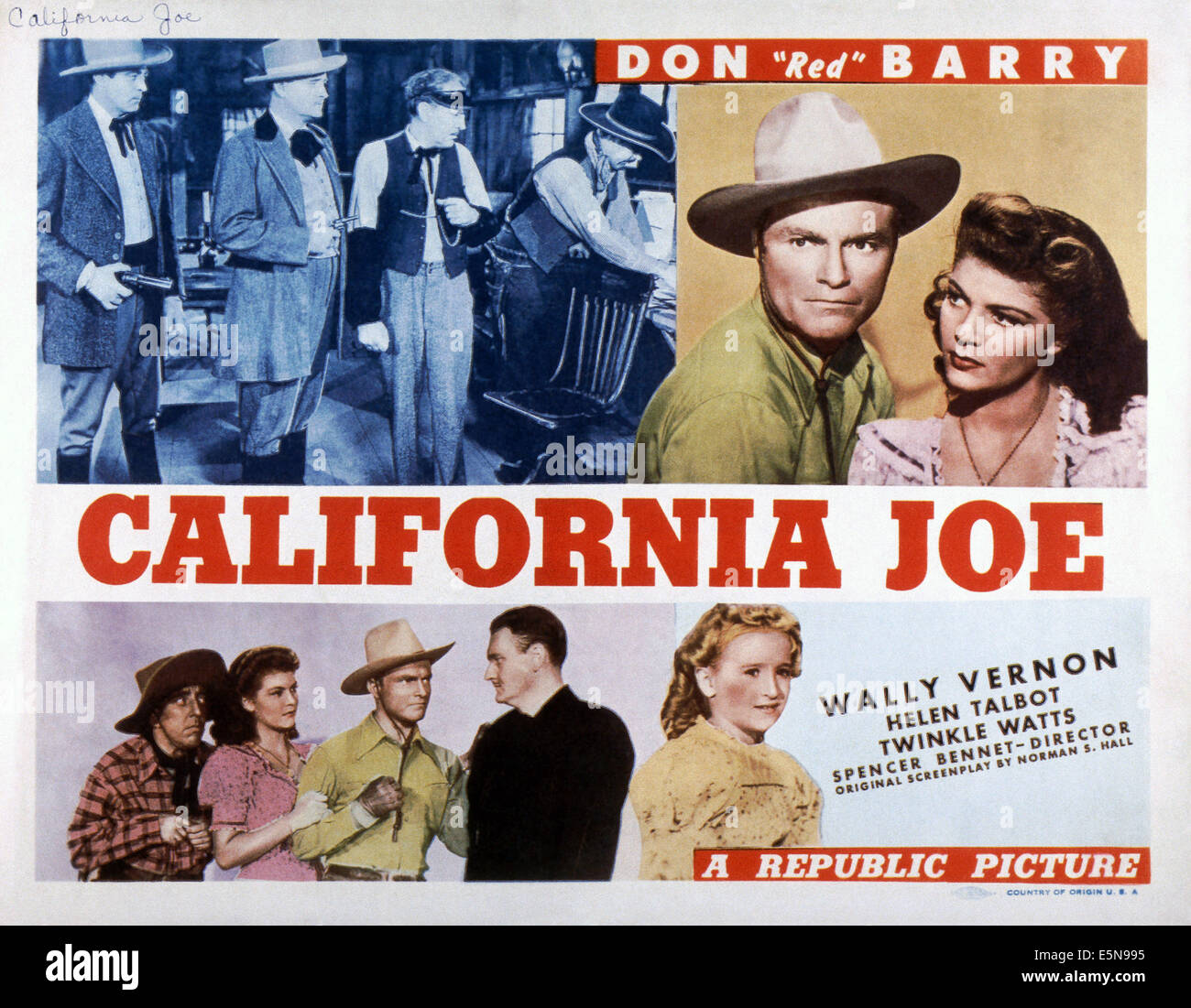 CALIFORNIA JOE, Don 'Red' Barry (top, second right and bottom, third ...