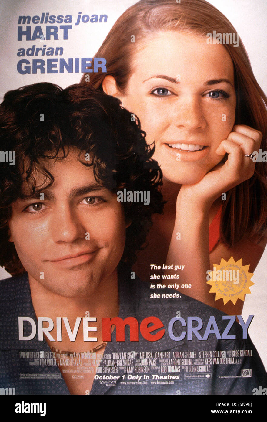DRIVE ME CRAZY, from left: Adrian Grenier, Melissa Joan Hart, 1999, TM ...