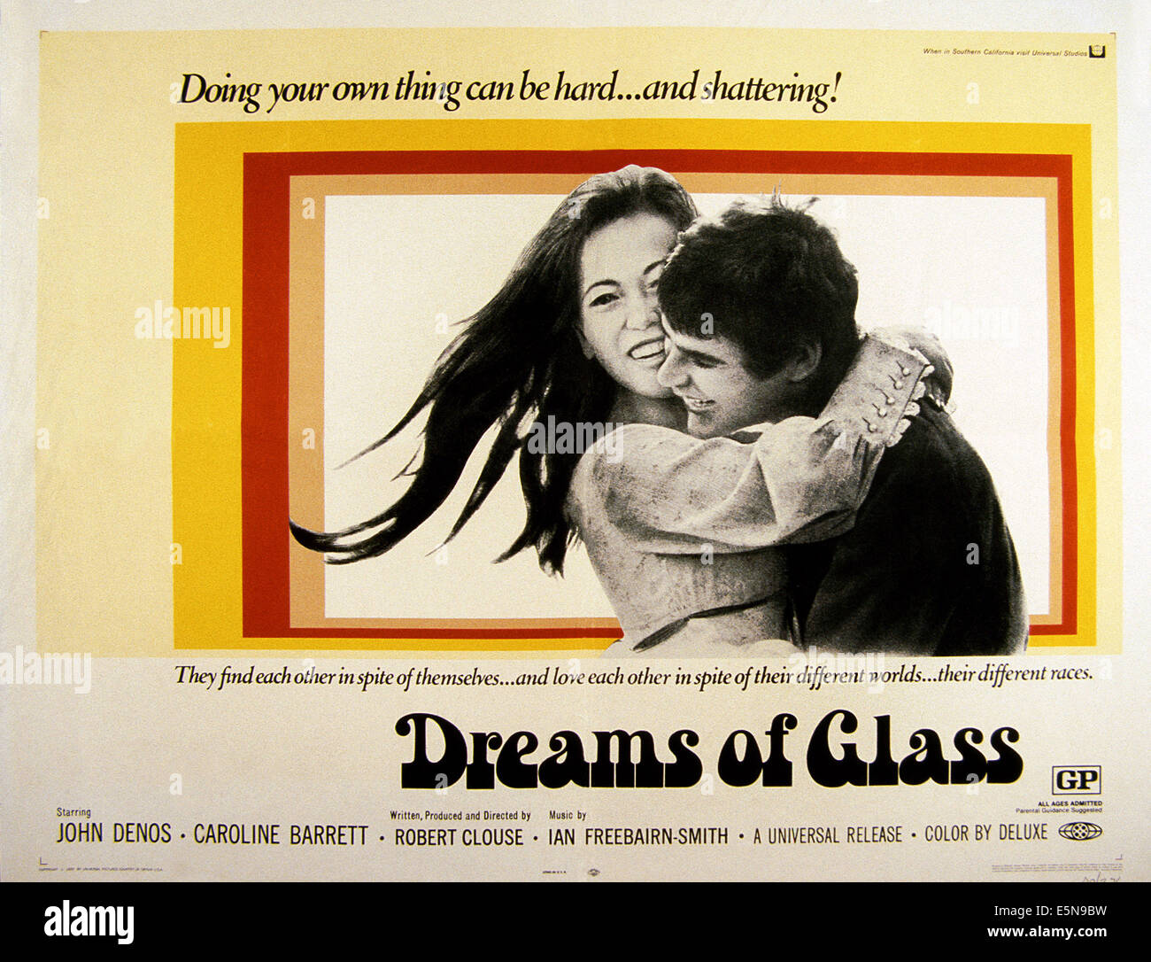 DREAMS OF GLASS, from left: Caroline Barrett, John Denos, 1970 Stock ...
