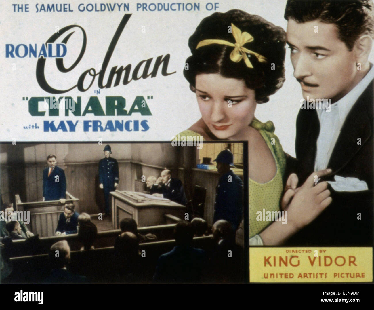 CYNARA, (aka I WAS FAITHFUL), Phyllis Barry, Ronald Colman, 1932 Stock ...