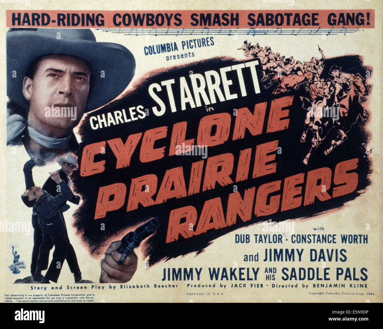 CYCLONE PRAIRIE RANGERS, Charles Starrett, 1944 Stock Photo - Alamy