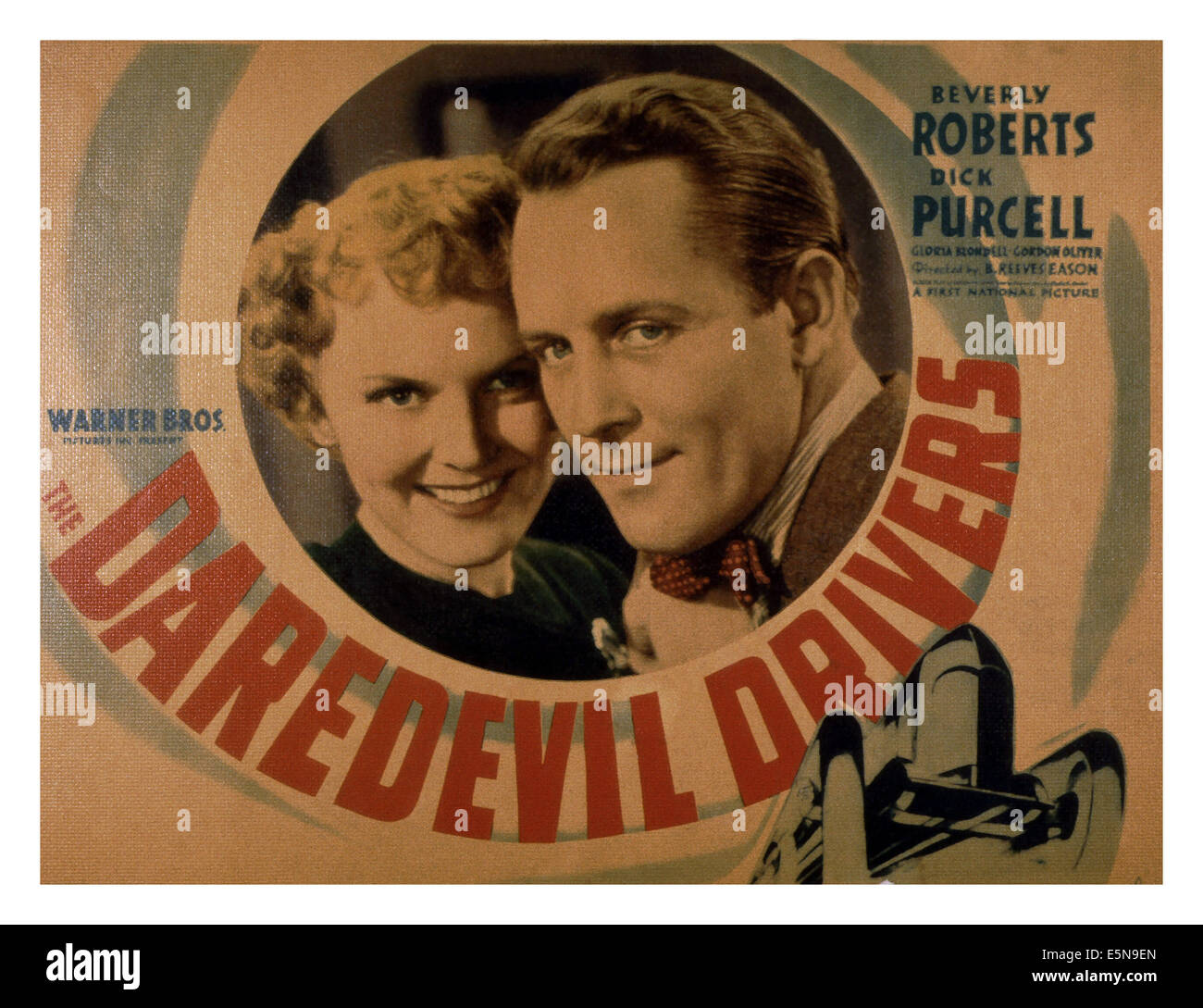 DAREDEVIL DRIVERS, from left: Beverly Roberts, Dick Purcell, 1938 Stock Photo - Alamy
