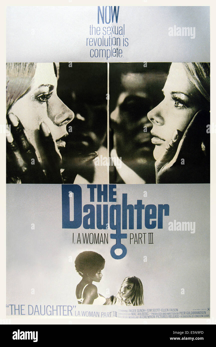 THE DAUGHTER: I, A WOMAN PART III, (aka 3 SLAGS KAERLIGHED), poster ...