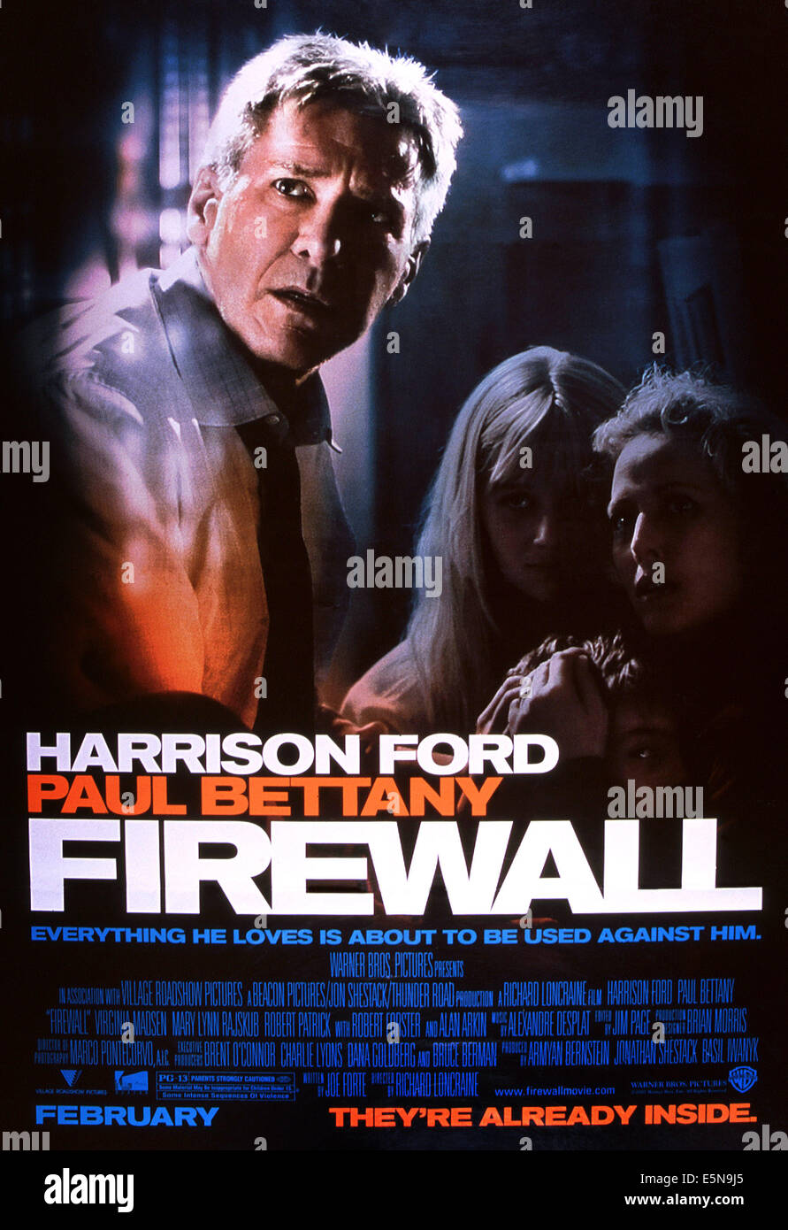 FIREWALL, from left: Harrison Ford, Virginia Madsen, Carly Schroeder ...