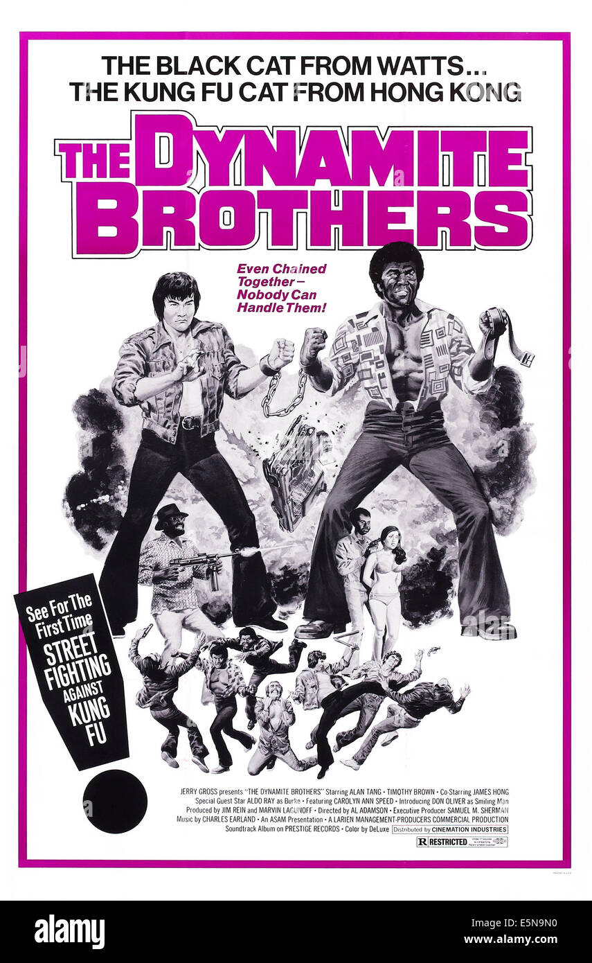 DYNAMITE BROTHERS, US poster, from left: Alan Tang, Timothy Brown, 1974 ...