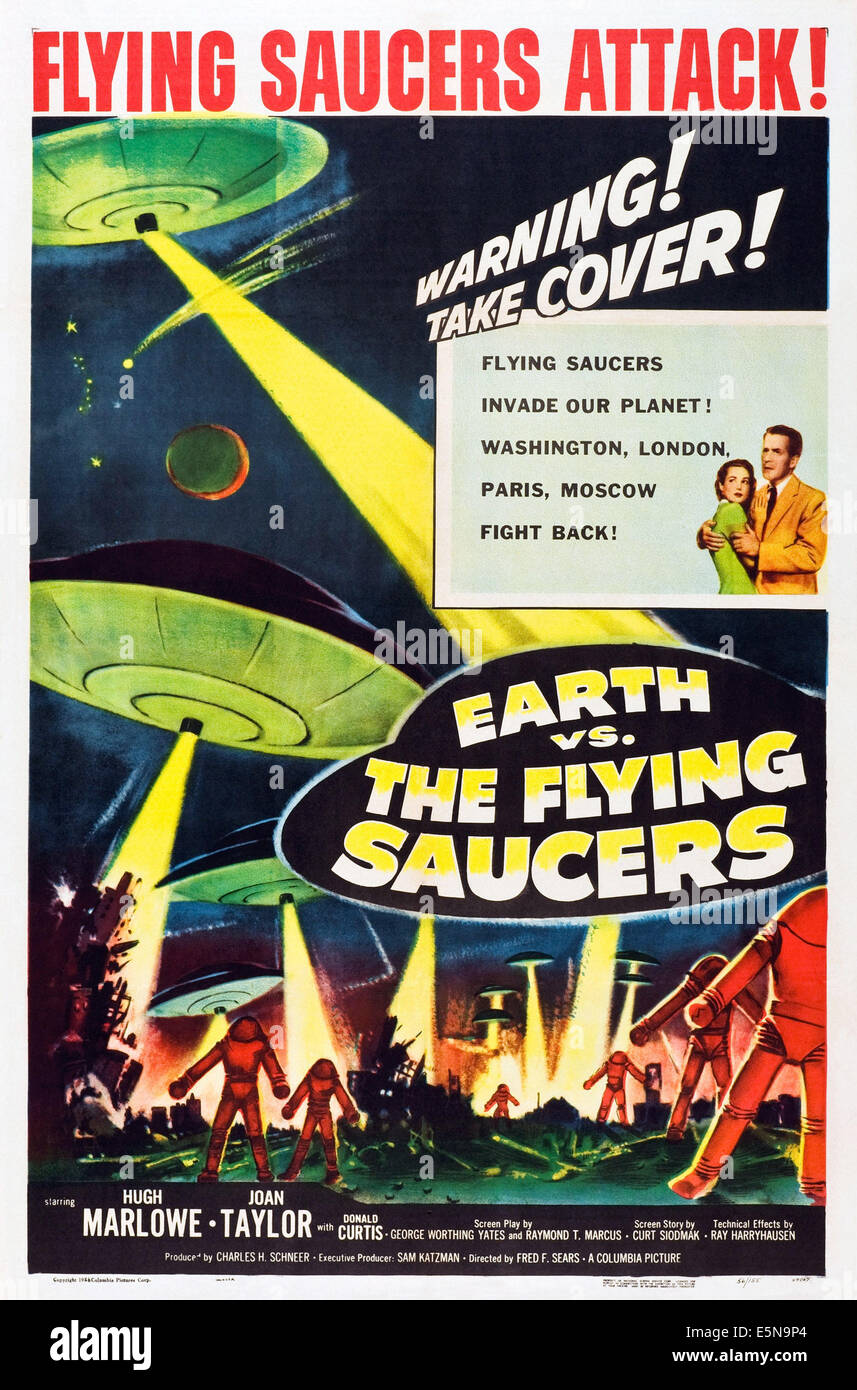 Flying saucer 1950s hi-res stock photography and images - Alamy
